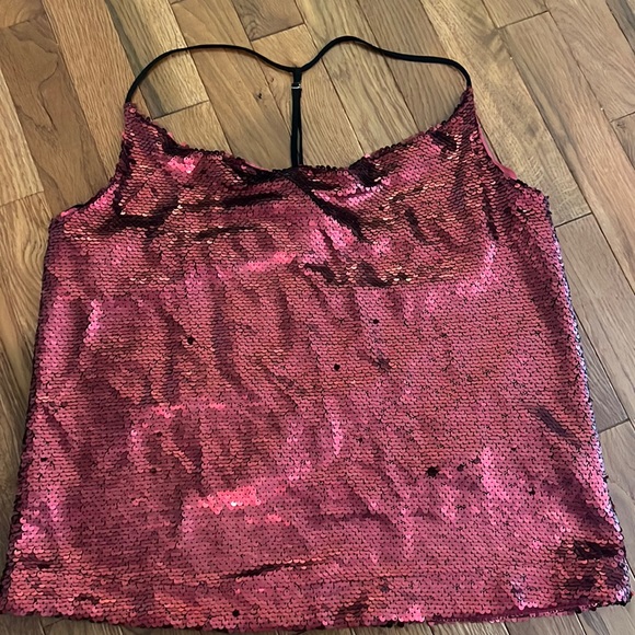By Together | Tops | Red Sequin Tank | Poshmark